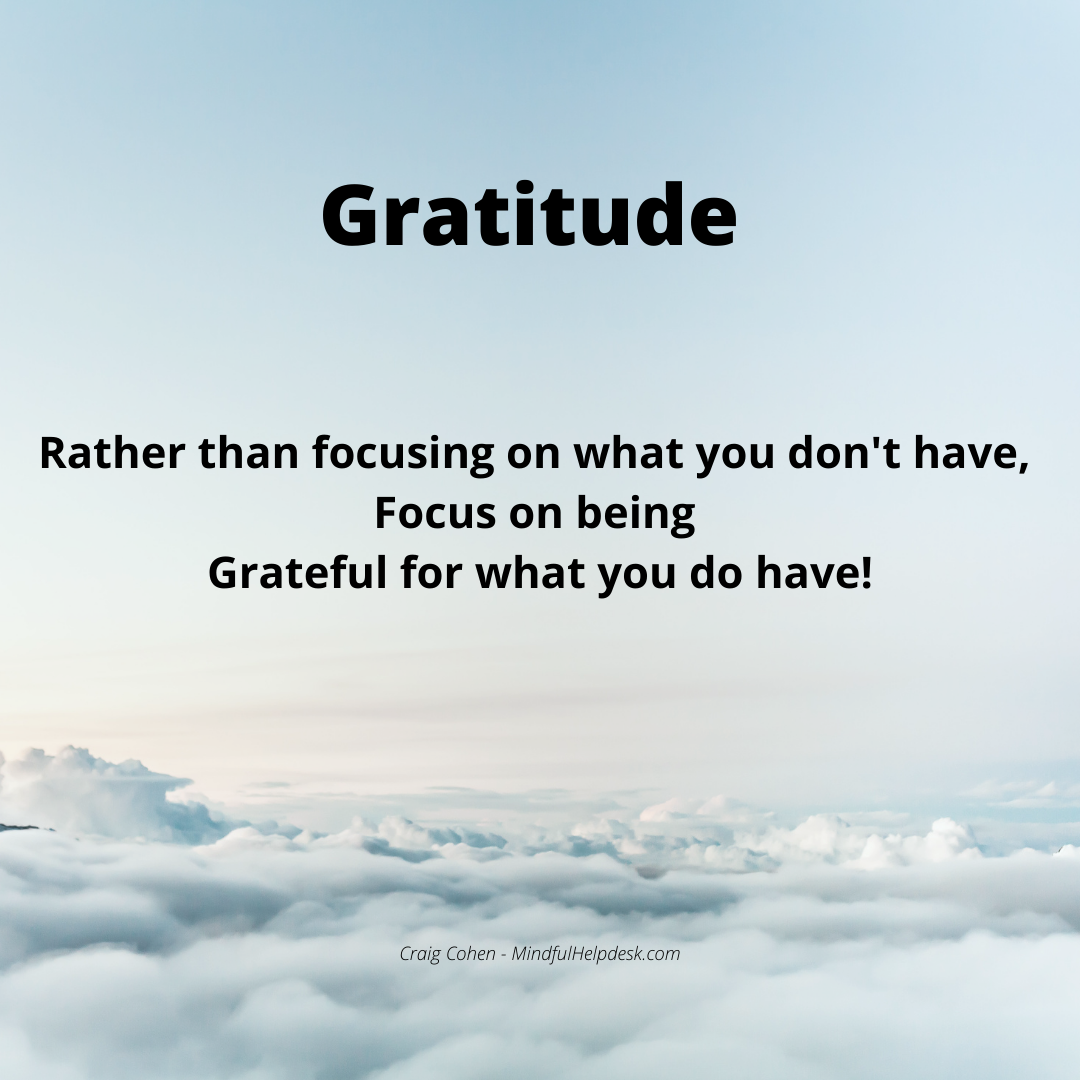 Focus on Gratitude – Mindful Helpdesk